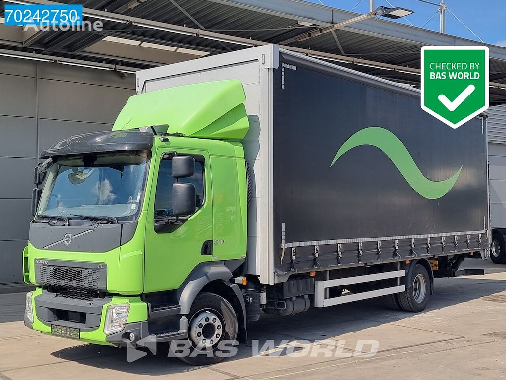 Volvo FL 210 4X2 12tonner ComfortCab 2000kg Ladebordwand Euro 6 kamion sa klizna zavesa cerada