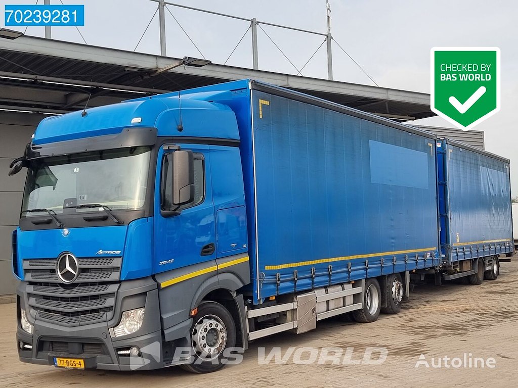 Mercedes-Benz Actros 2642 6X2 Combi NL-Truck BigSpace Retarder Euro 6 kamion sa klizna zavesa cerada