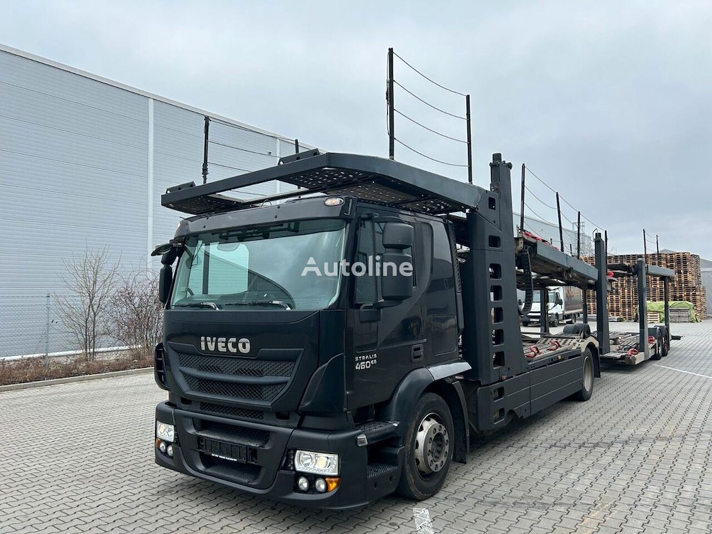 IVECO Stralis 460 autotransporter + prikolica autotransportera