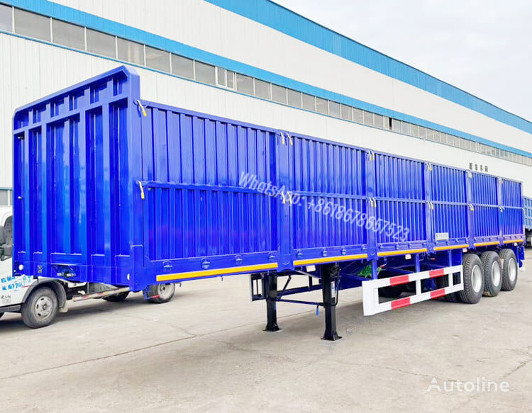 Nova 3 Axle 60 Tons Sideboard Trailer for Sale Price in Algeria poluprikolica za prevoz zrna