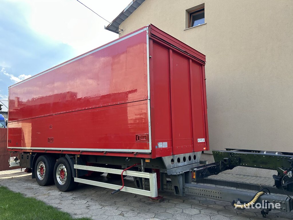 Schmitz Cargobull 7.7m ZINK Mercedes axle ALUWHEELS / TANDEM / OPEN two SIDE prikolica furgon