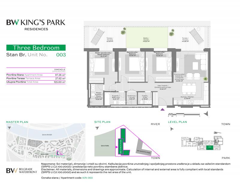 BW King's Park, sa baštom, pogled na Savski park ID#2525 307.888 €