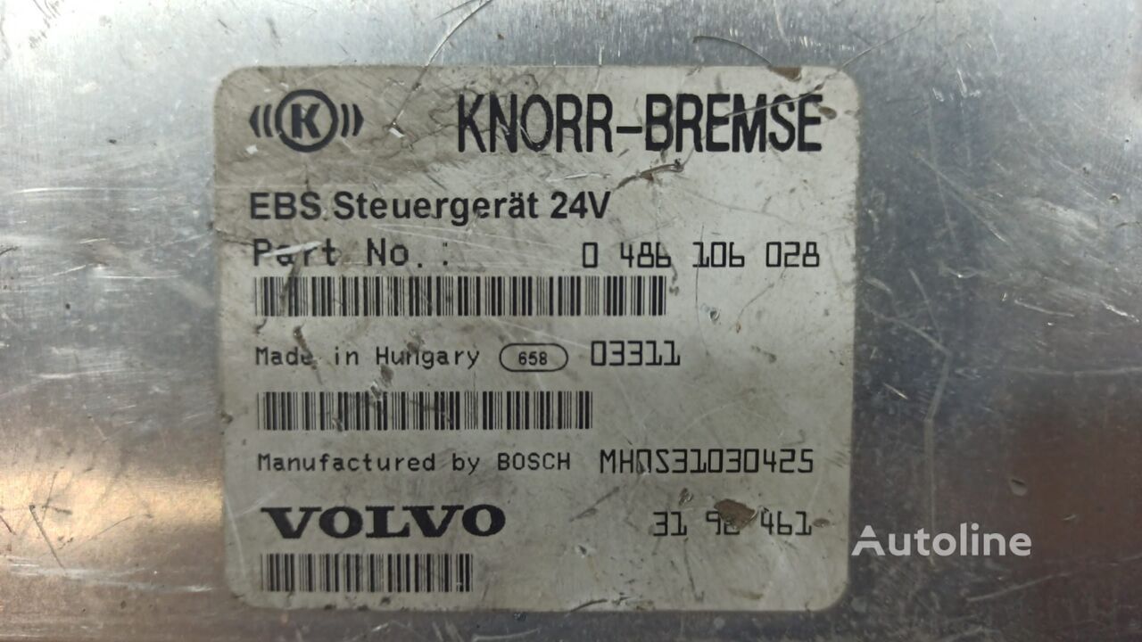 Volvo B9S Unidade de Controlo EBS Volvo 3198461 upravljačka jedinica za Volvo kamiona