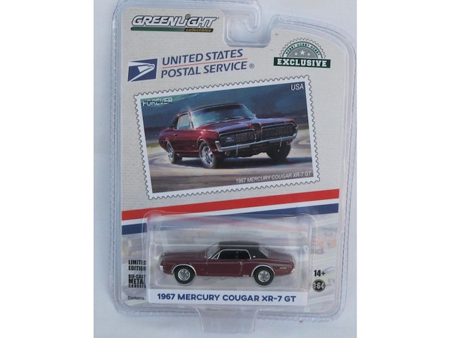 1:64 greenlight mercury cougar `67