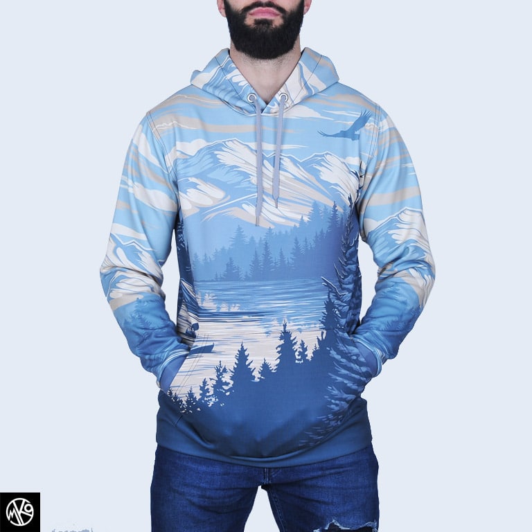 Lake Landscape All-Over Unisex duks