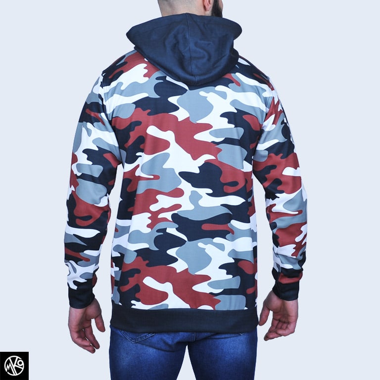 Camouflage Red All-Over Unisex duks