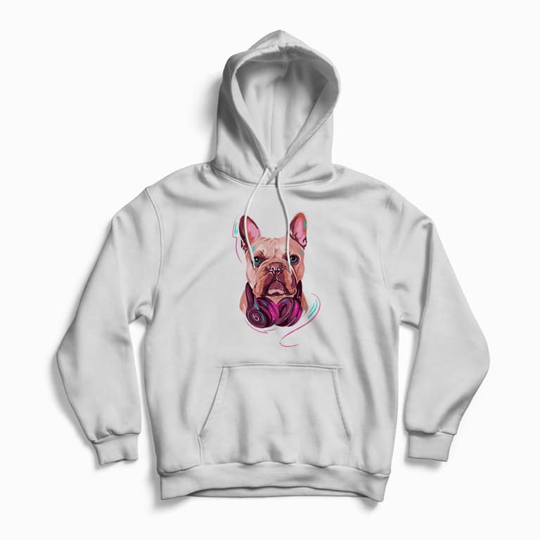 French Bulldog Pink duks