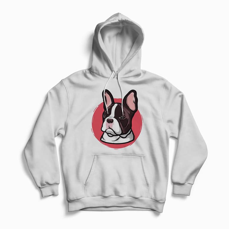 French Bulldog Red Circle duks