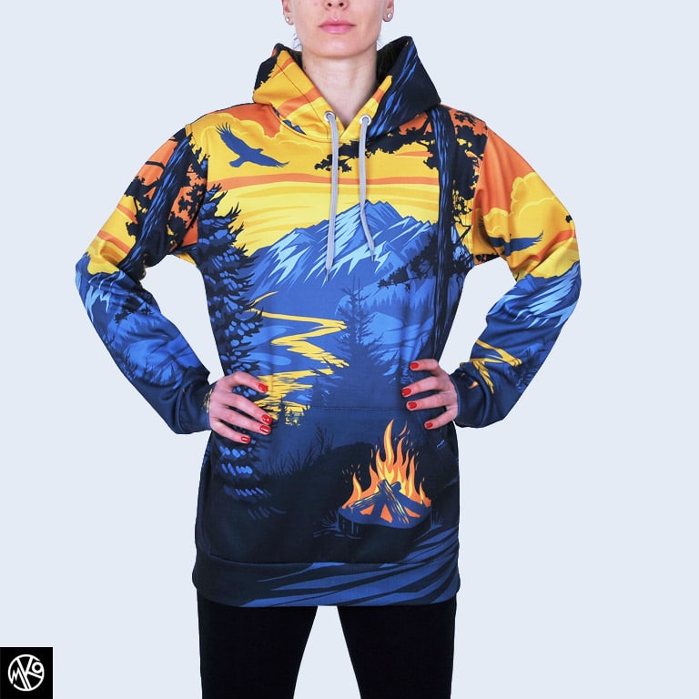 River Landscape All-Over Unisex duks