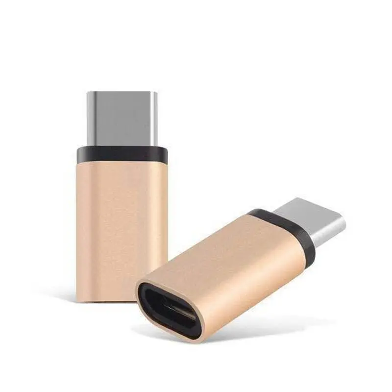 Adapter Type-C muski na Micro USB zenski, Roze zlatni