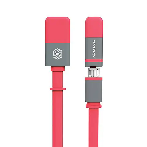 NILLKIN USB Kabl Plus II 2u1 (lightning/ micro) 1,2m pink