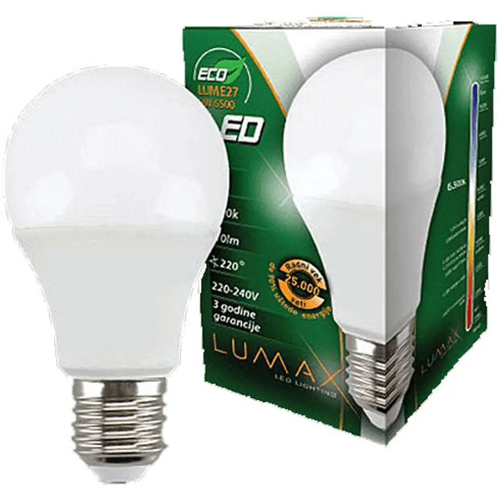 Lumax Eko Led sijalica, E27, 9W