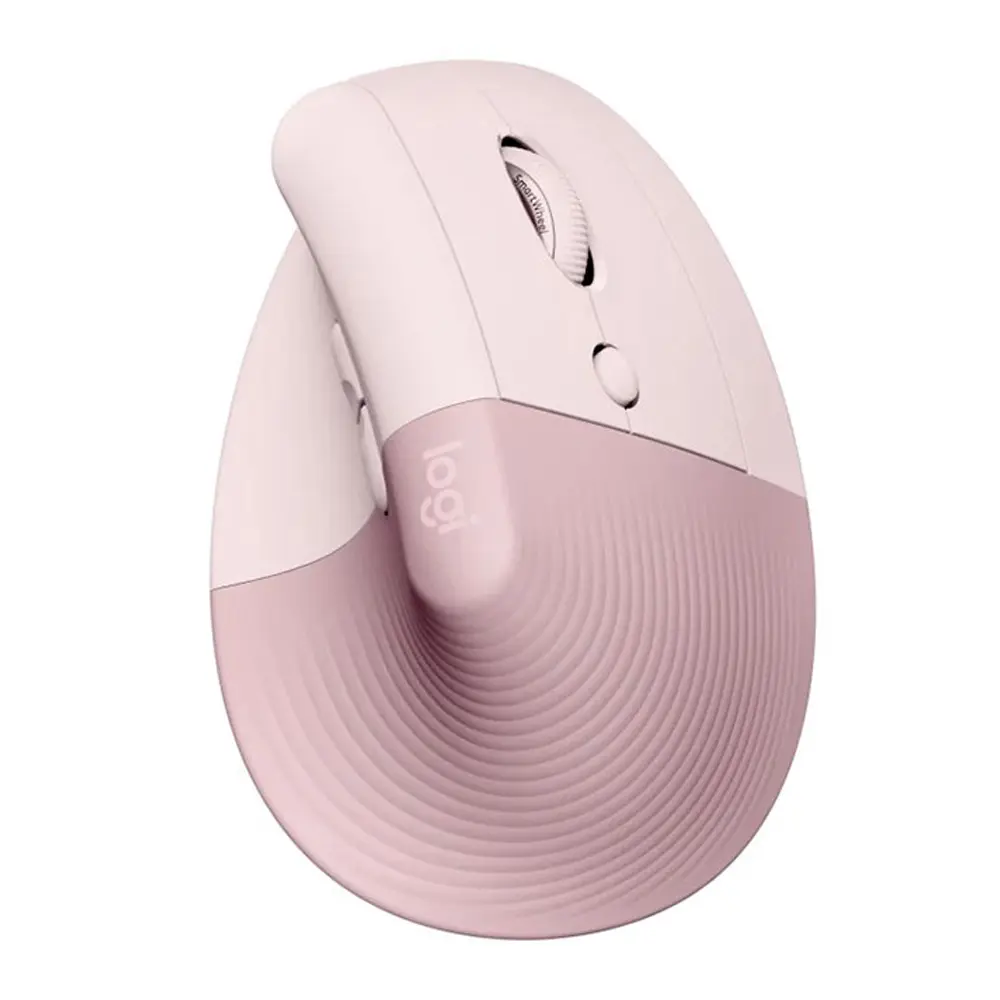 Logitech Lift Vertical Ergonomic Miš, 4000 DPI, Roze