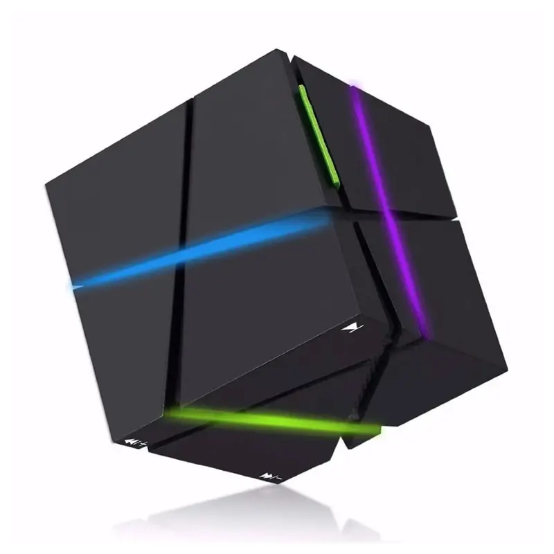 Bluetooth zvucnik LED Magic Cube minI crni