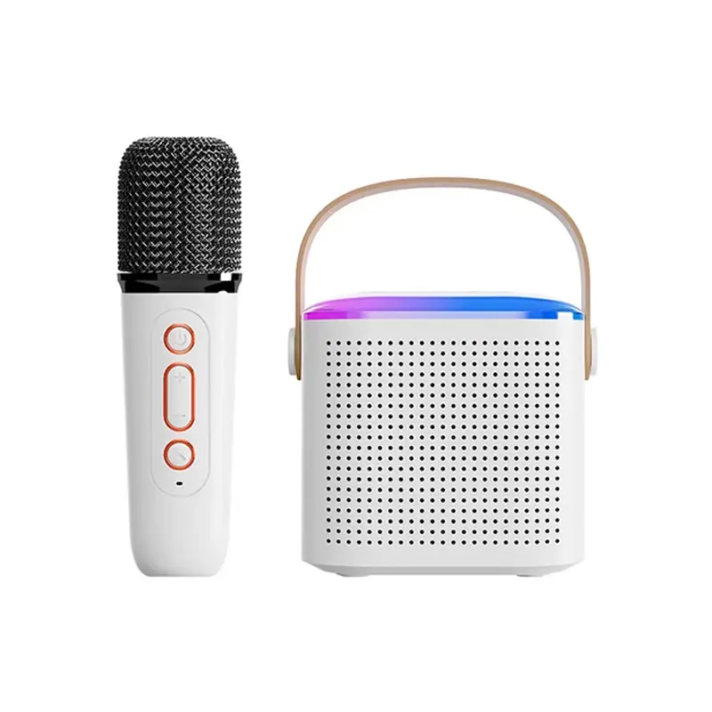 Bluetooth zvucnik Karaoke set sa mikrofonom Y-1, Beli