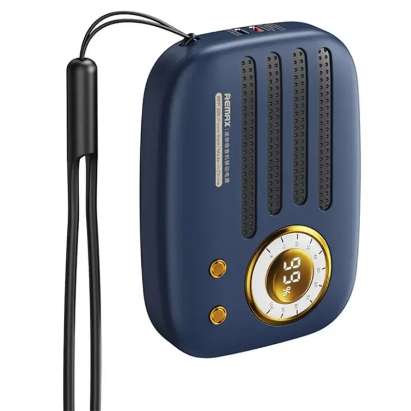 REMAX Power Bank Mini Radio RPP-209 20W+22.5W PD+QC 10000 mAh, Plavi