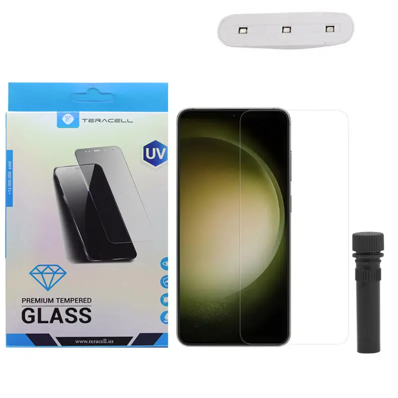 Zaštitno staklo UV Glue Full Cover + lampa za Samsung S24/ S921B