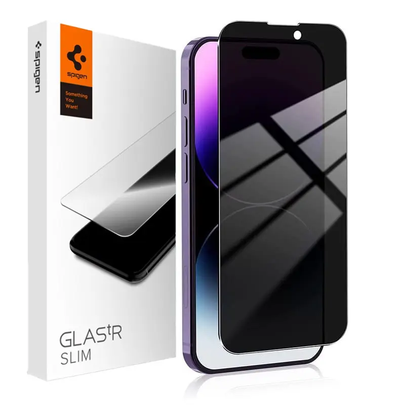 Zaštitno staklo Spigen Slim HD GlasstR za iPhone 15 Pro Max Privacy