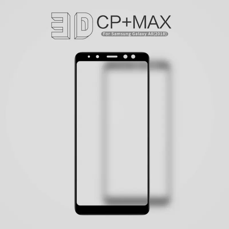 Zaštitno staklo Nillkin 3D CP+ MAX za Samsung A8/ A530 (2018), Crno FULL COVER