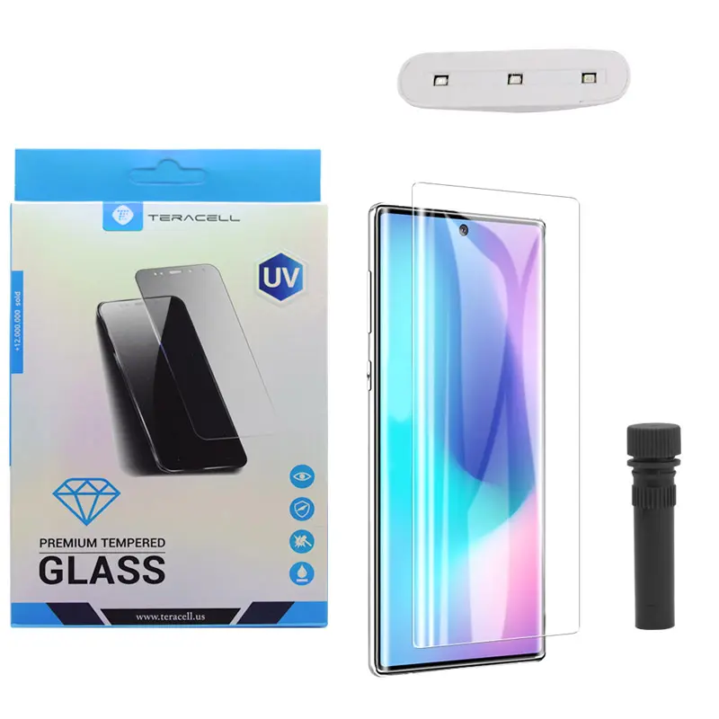 Zaštitno staklo UV Glue Full Cover + lampa za Samsung Note 10 Plus/ N975F