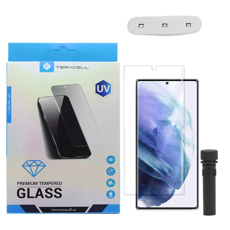 Zaštitno staklo UV Glue Full Cover + lampa za Samsung S22 Ultra/ S908B