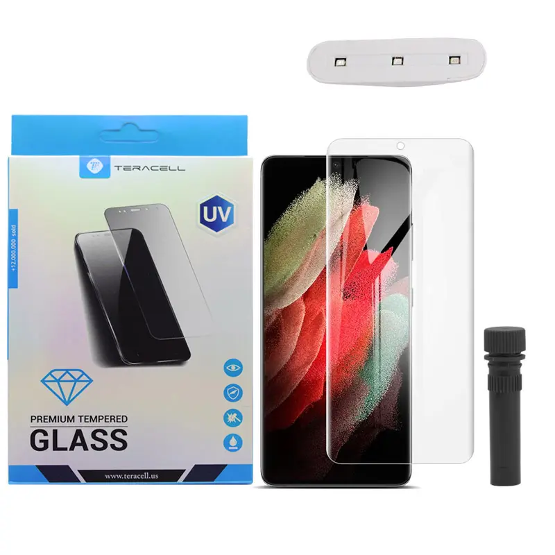 Zaštitno staklo UV Glue Full Cover + Lampa za Samsung S21 Ultra/ G998B