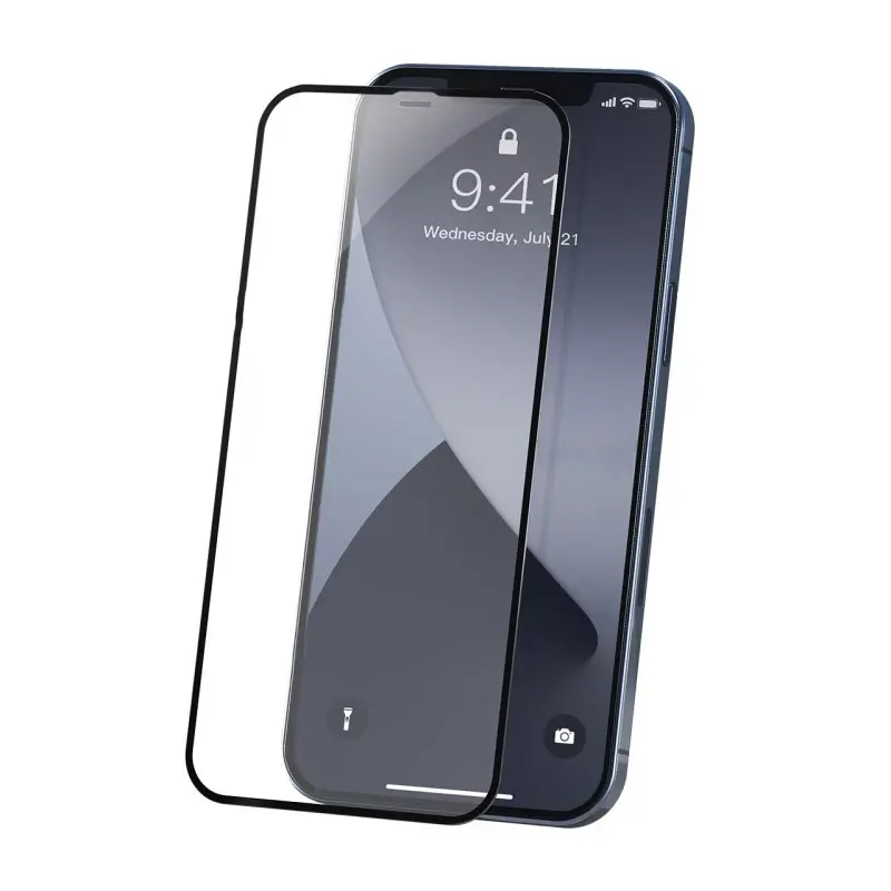 Zaštitno staklo Baseus 5D Pet Soft 023mm za iPhone 12 Pro Max , 2 komada, Crno