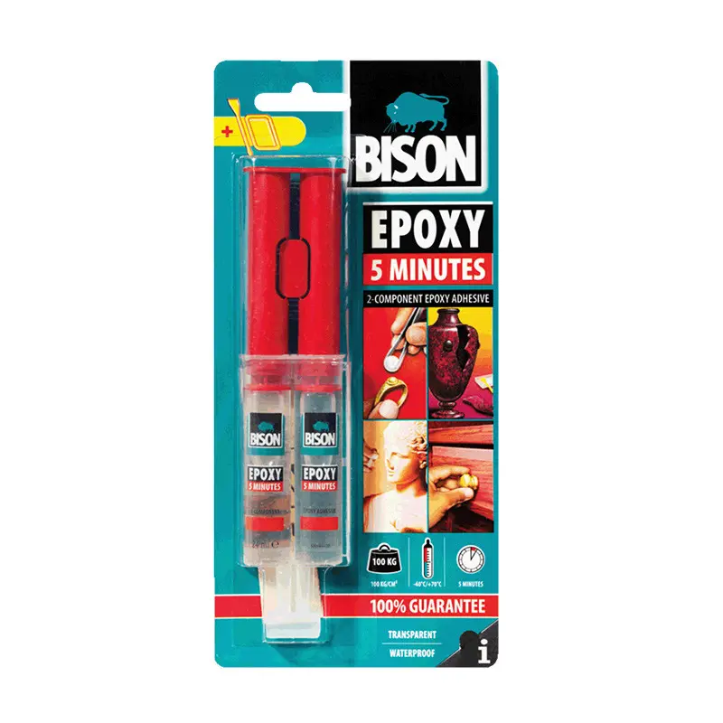 Bison Epoxy 5 Minutes Dvokomponentni lepak, 24ml