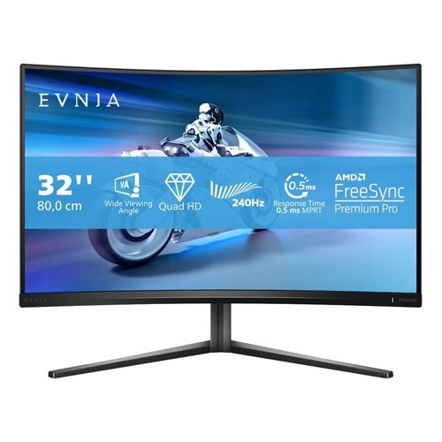 Philips 31,5″ Evnia QHD Zakrivljeni gaming monitor | 32M2C5500W/00