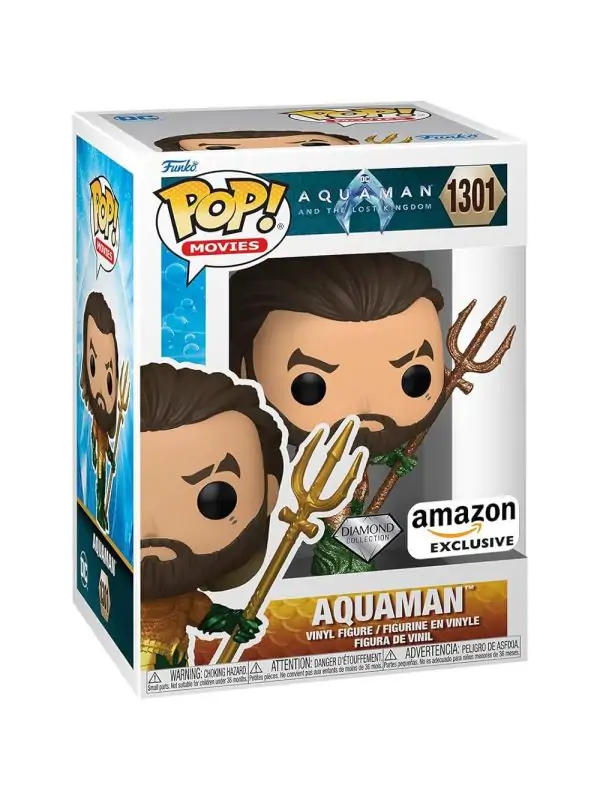 Bobble Figure Movies – Aquaman And The Lost Kingdom POP! – Aquaman – Diamond Collection 9cm