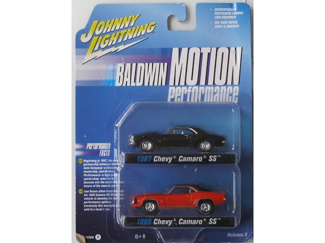 1:64 johnny lightning chevrole camaro `67 &; camaro `69