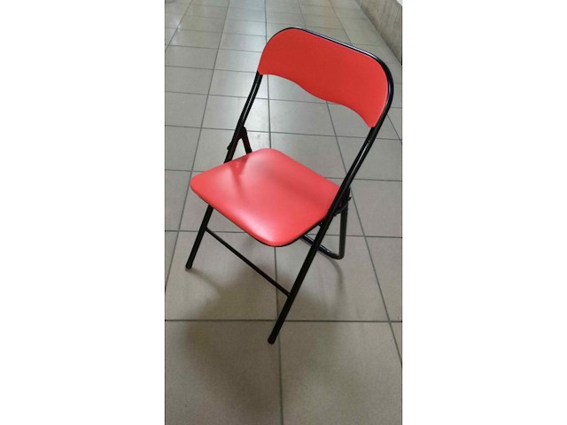 Rasklapajuća stolica, crvene boje