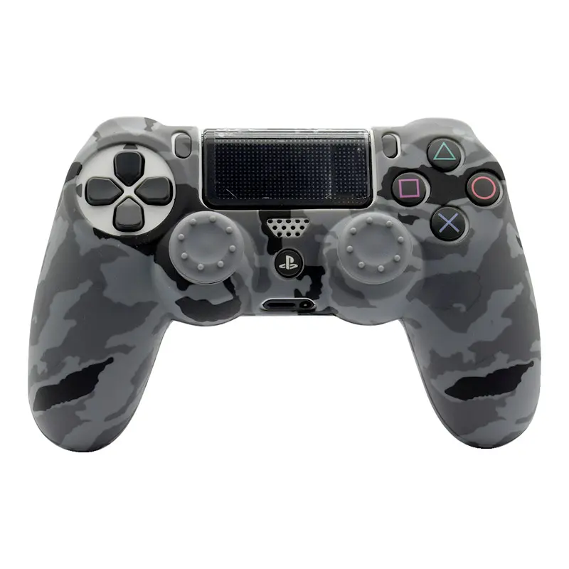 Silikonska zastita za Joystick PS4 Military, Siva