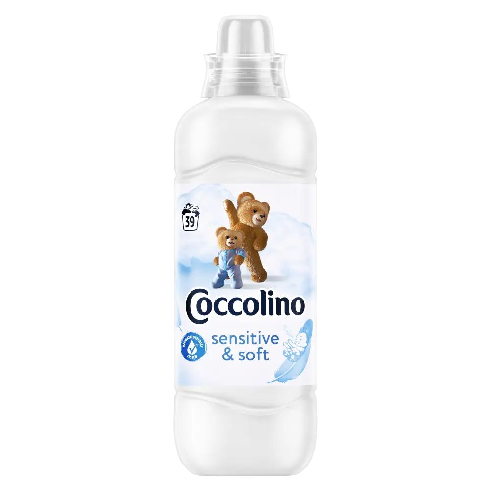 Coccolino Sensitive White Omekšivač za veš, 39 pranja, 975ml