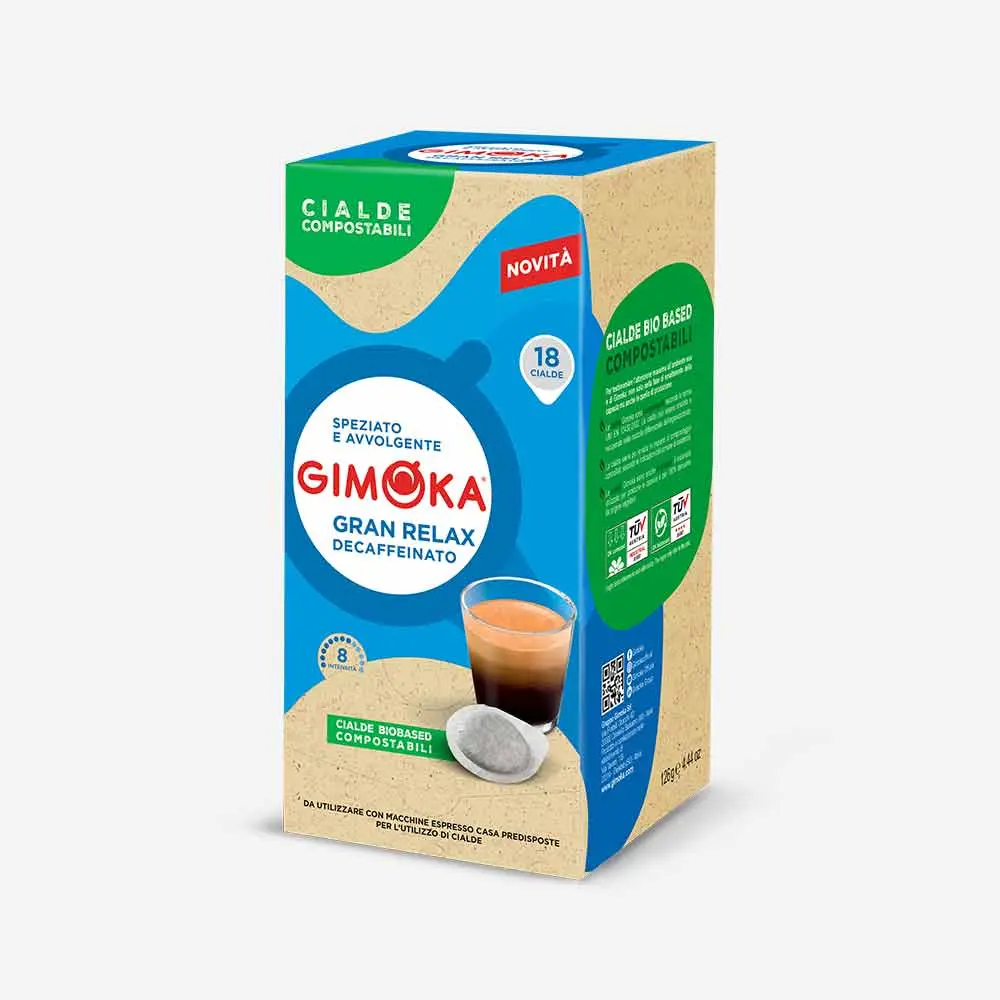GIMOKA Kapsule za kafu Gran Relax Decaffeinato, 18 komada