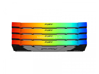 KINGSTON DIMM DDR4 128GB (4x32GB kit) 3200MTs KF432C16RB2AK4128 FURY Renegade RGB Black XMP