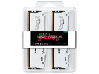 KINGSTON DIMM DDR5 32GB (2x16GB kit) 6000MTs KF560C36BWEA-32 FURY Beast RGB White EXPO