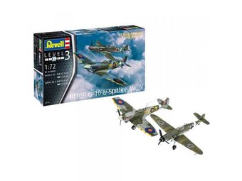 REVELL Maketa Combat Set Messerschmitt BF109G-10 &amp; Spitfire MK.V