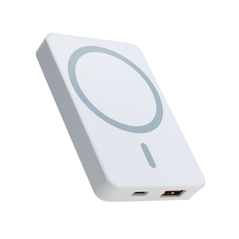 Magsafe Power bank 5000 mAh Wireless/USB 15W/22,5W (White)