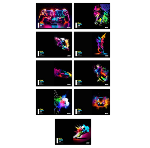 TARGET Sveska Neon Vibes A5 dikto 28177