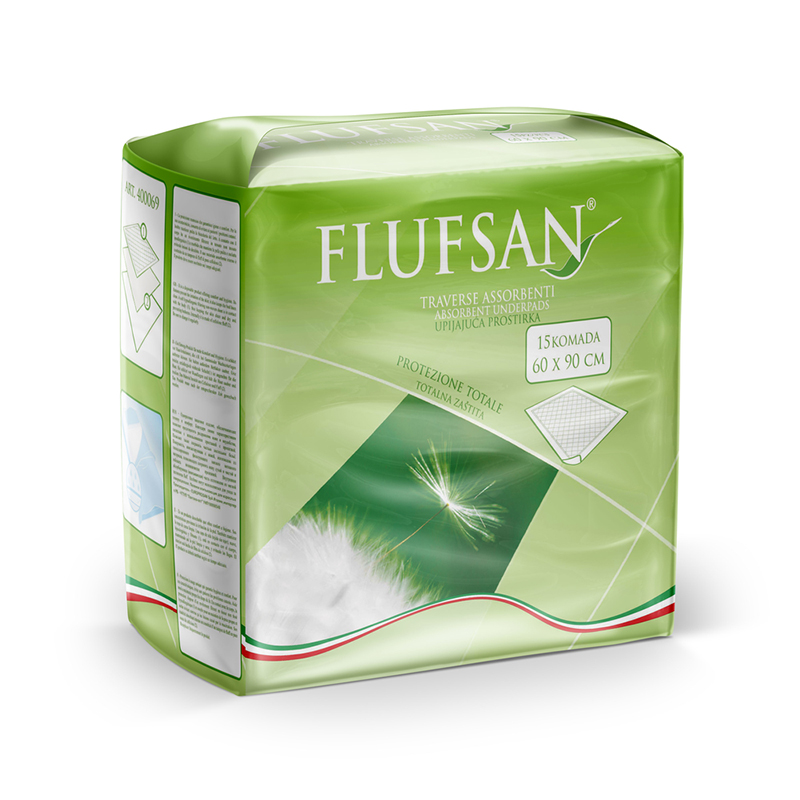 FLUFSAN podmetač 15x(60cm x 90cm) za krevet ex 1 kom