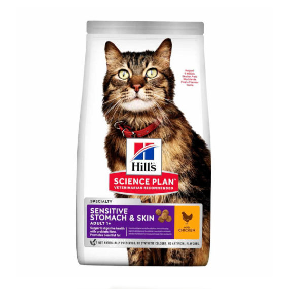 Hill’s Science Plan Cat Adult Sensitive Stomach & Skin Piletina