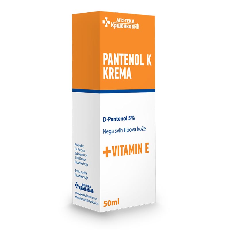 Pantenol K krem + vitamin E 50ml Kršenković