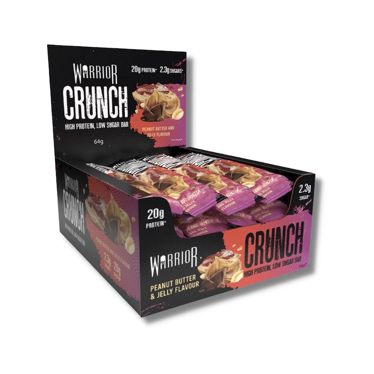 Warrior CRUNCH Protein Bar 64 gr. (kikiriki puter sa zeleom)