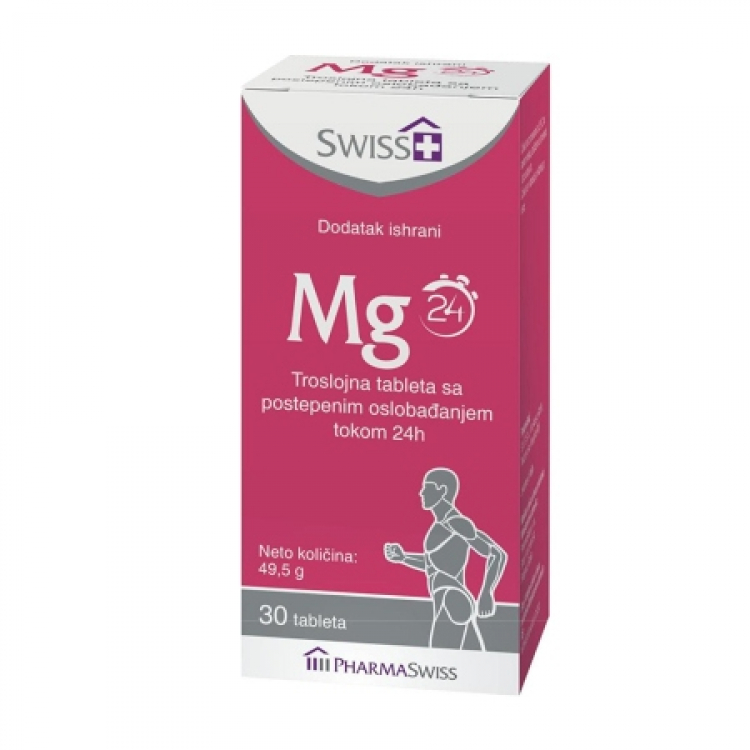 SWISS+ Mg 24h 30 tableta
