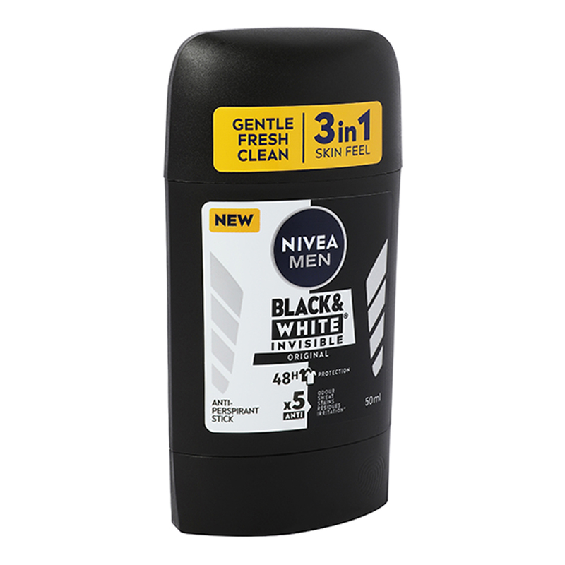 NIVEA DEO STICK MEN B&W INVISIBLE ORIGINAL 50ML