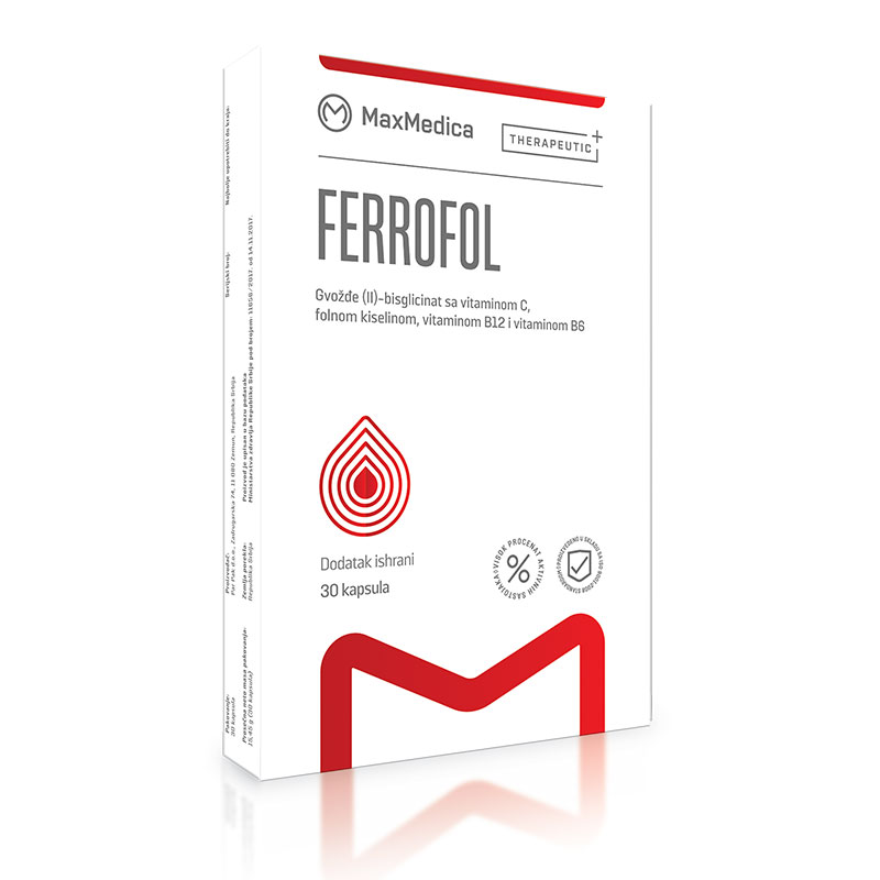 MaxMedica Ferrofol 30 kapsula