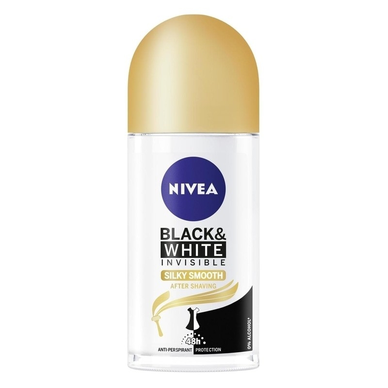 NIVEA Antiperspirant Roll-on Black&White Invisible Silky Smooth 50ml