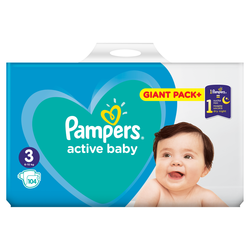 Pampers pelene bag 3 midi 6-10kg 104 komada