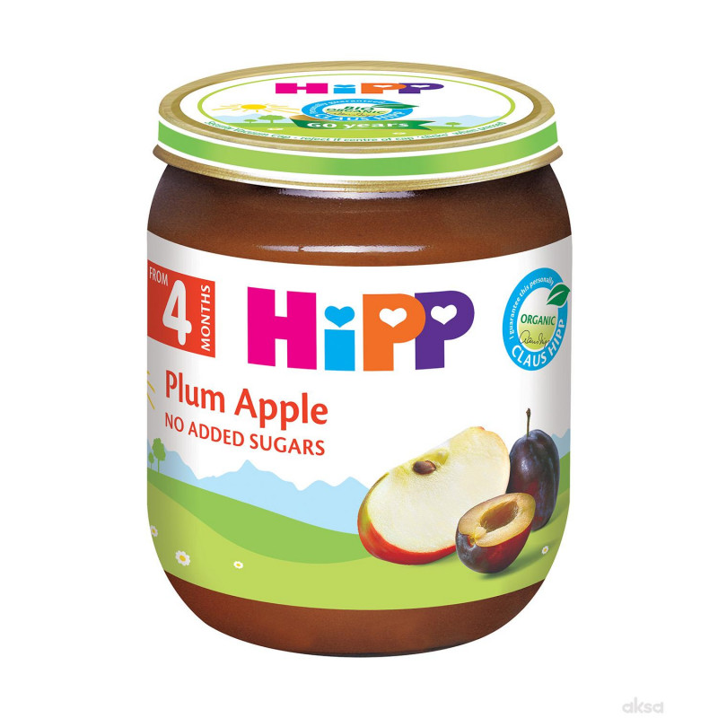HIPP Bio šljiva i jabuka 125g